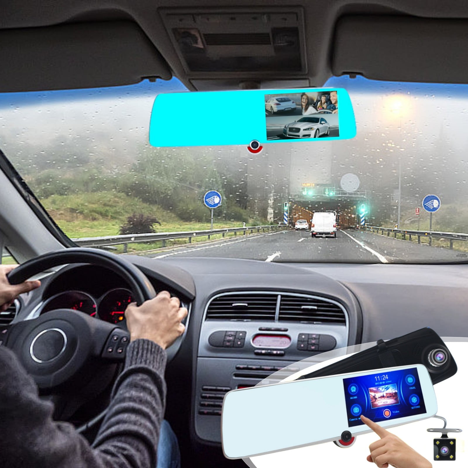 Click here for Sdnall 3 Channel Dash Cam Front And Rear Inside  1... prices