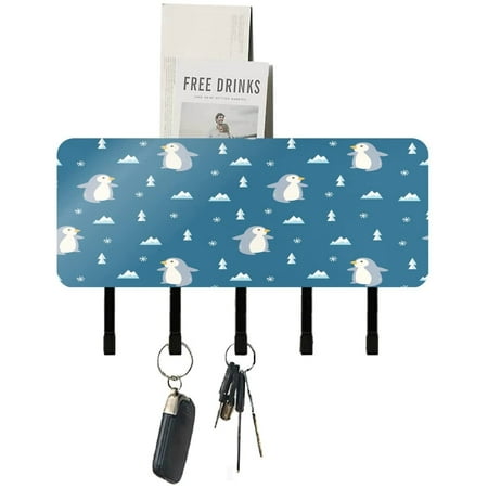 Penguin Tree Mountain Key Holder for Wall Decorative Mail Organizer ...