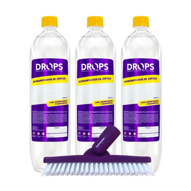 Drops Kit de limpieza: Cepillo de Limpieza Multiusos + 3 Desmanchadores ...