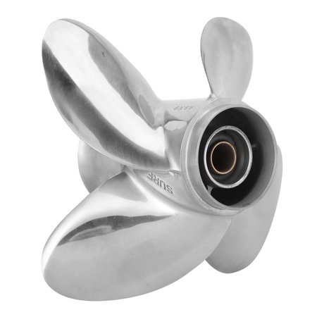 Outboard Propeller, 10 Spline Teeth 4 Blades Propeller 9.9x9in Salt ...