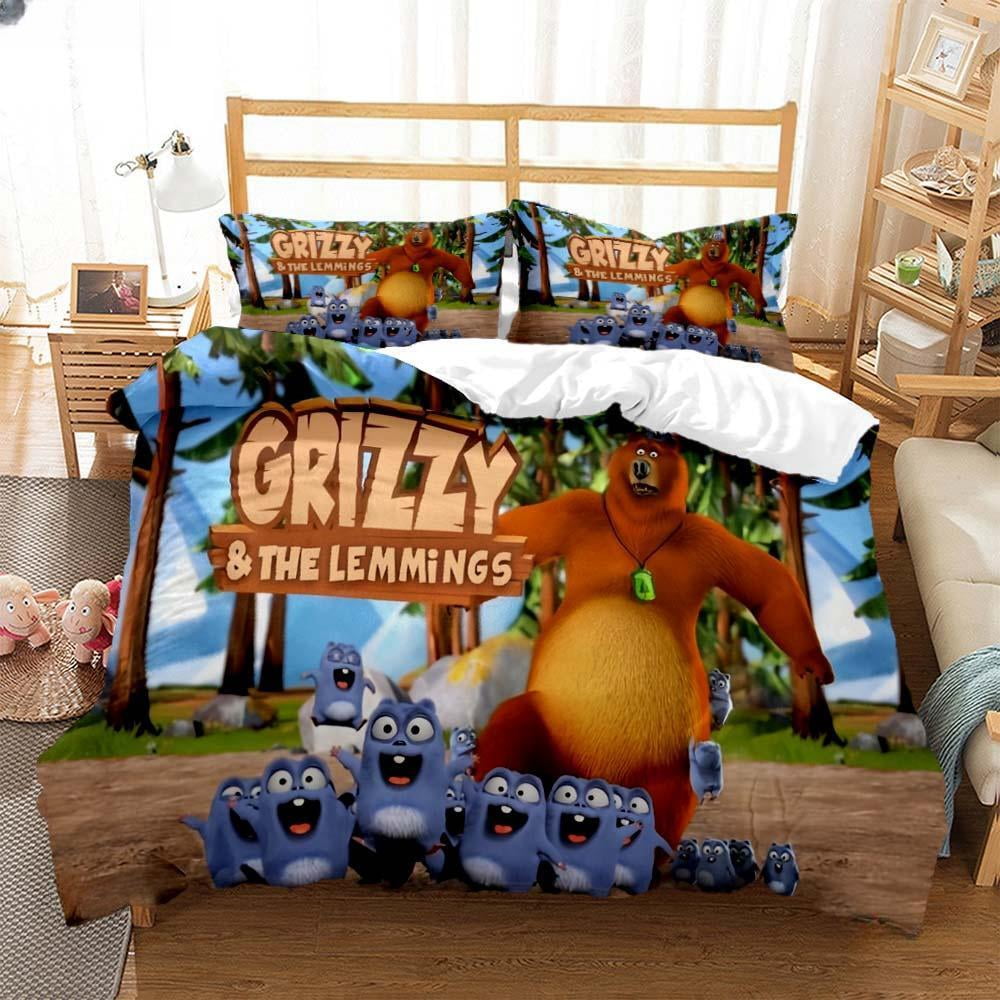 Click here for Yingd Grizzly & The Lemmings Cartoon Anime Duvet C... prices