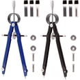 2Pcs Compass for Geometry, Professional Drawing Compass,Metal Compass ...