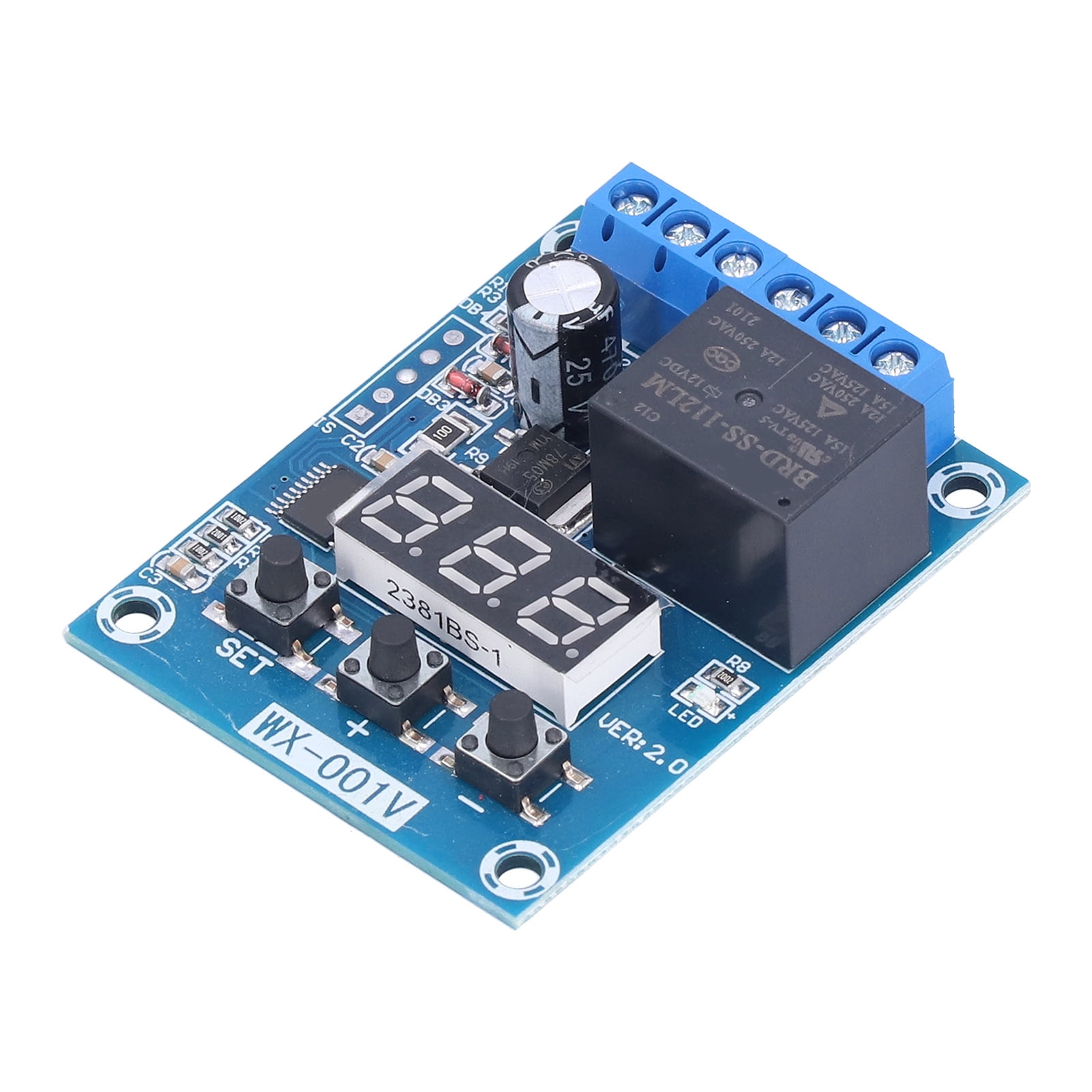 Voltage Detection Digital Delay Relay Module, Save Setting Parameters ...