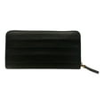 Valentino Garavani Diary Lines Black Grain Leather Zip-Around Long ...