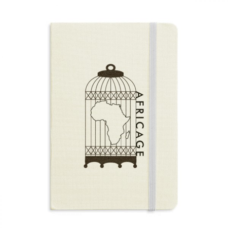 Map Cage Continent Africa Notebook Official Fabric Hard Cover Classic ...