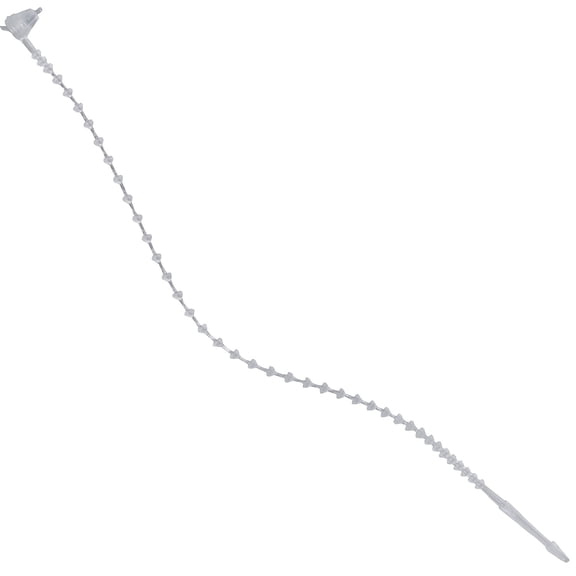 Box Partners Beaded Security Ties 5" White 5000/Case CTBS5A - Walmart.com