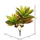 Vickerman 23" Green Real Touch Artificial Croton Spray Featuring 2 ...