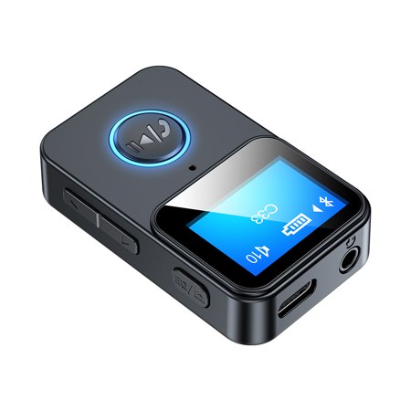 Audio Bluetooth Adapter with Backlight Screen High Speed Bluetooth 5.0 ...