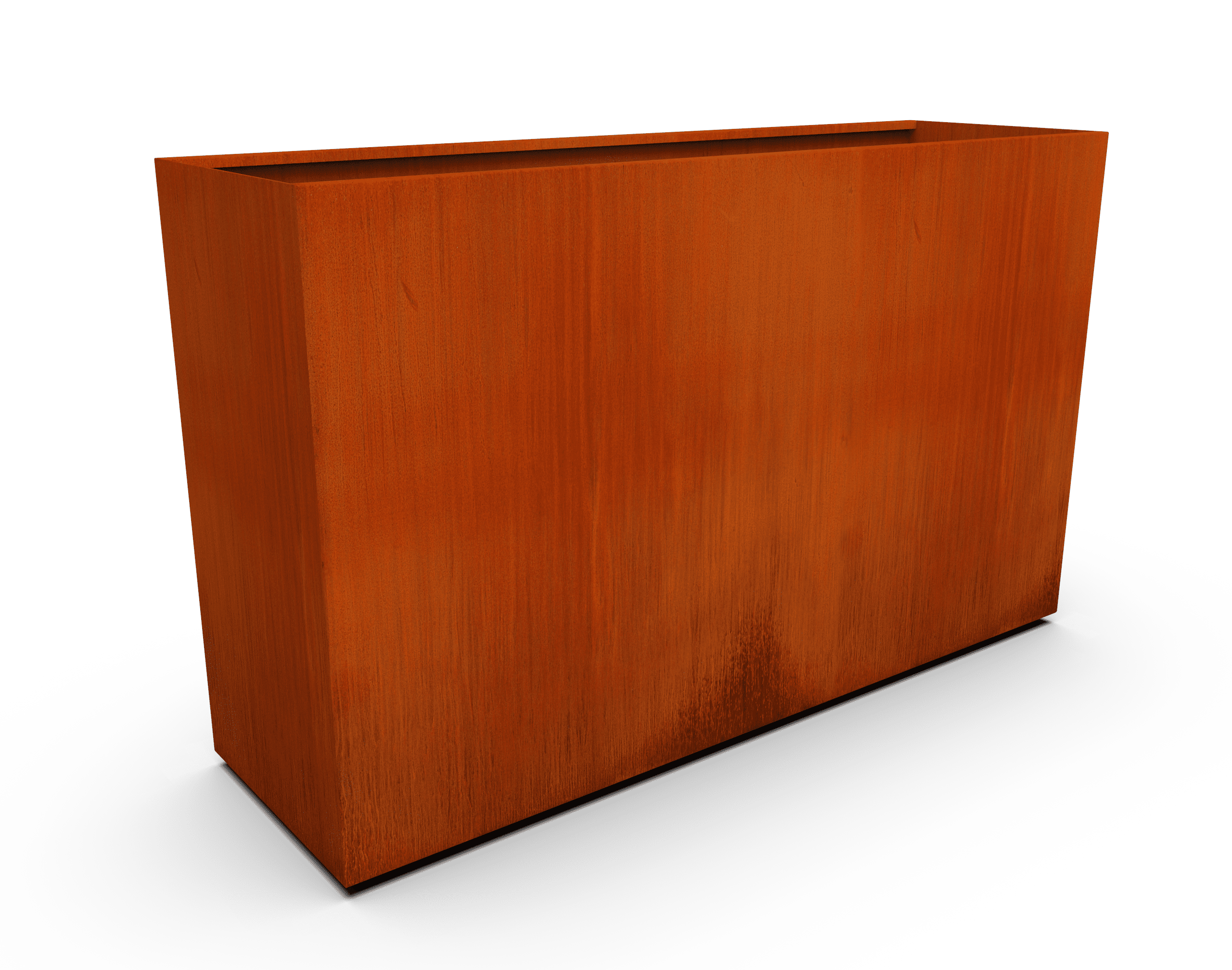 PLANTERCRAFT Corten Steel metal planter box, Rectangular sizes, Modern ...