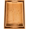 BirdRock Home 2pc Bamboo Serving Trays Set with Handles - Walmart.com