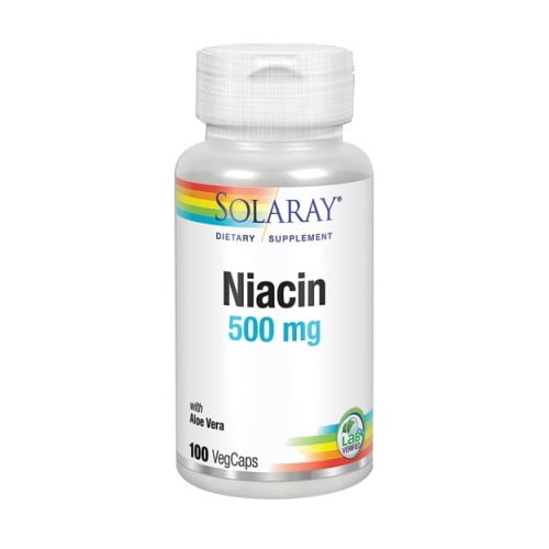 Suplemento Solaray de niacina 500 mg 100 cápsulas vegetales | Walmart en línea