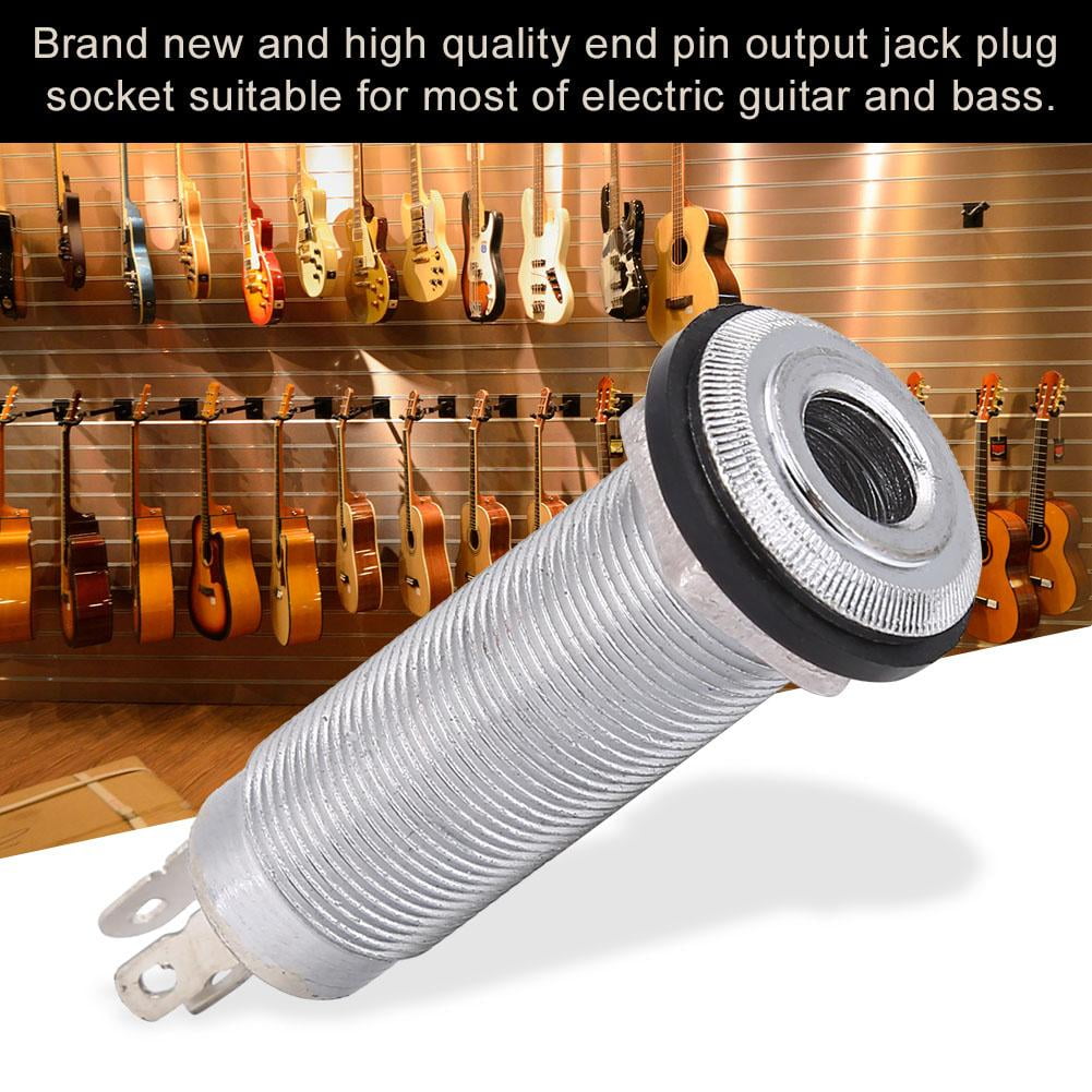 Qiilu Electric Bass Jack Socket, Guitar Jack Socket,Threaded Cylinder ...
