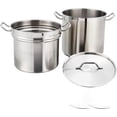 Winco SSDB-12 12 Qt. Master Cook Double Boiler W/ Cover, Stainless ...