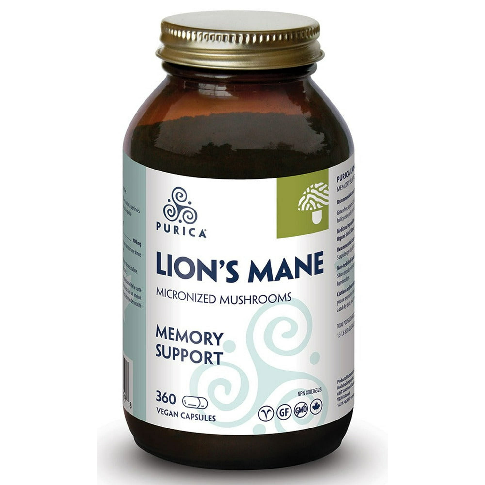 Click here for Purica Lions Mane (360 Caps) 120 Caps prices