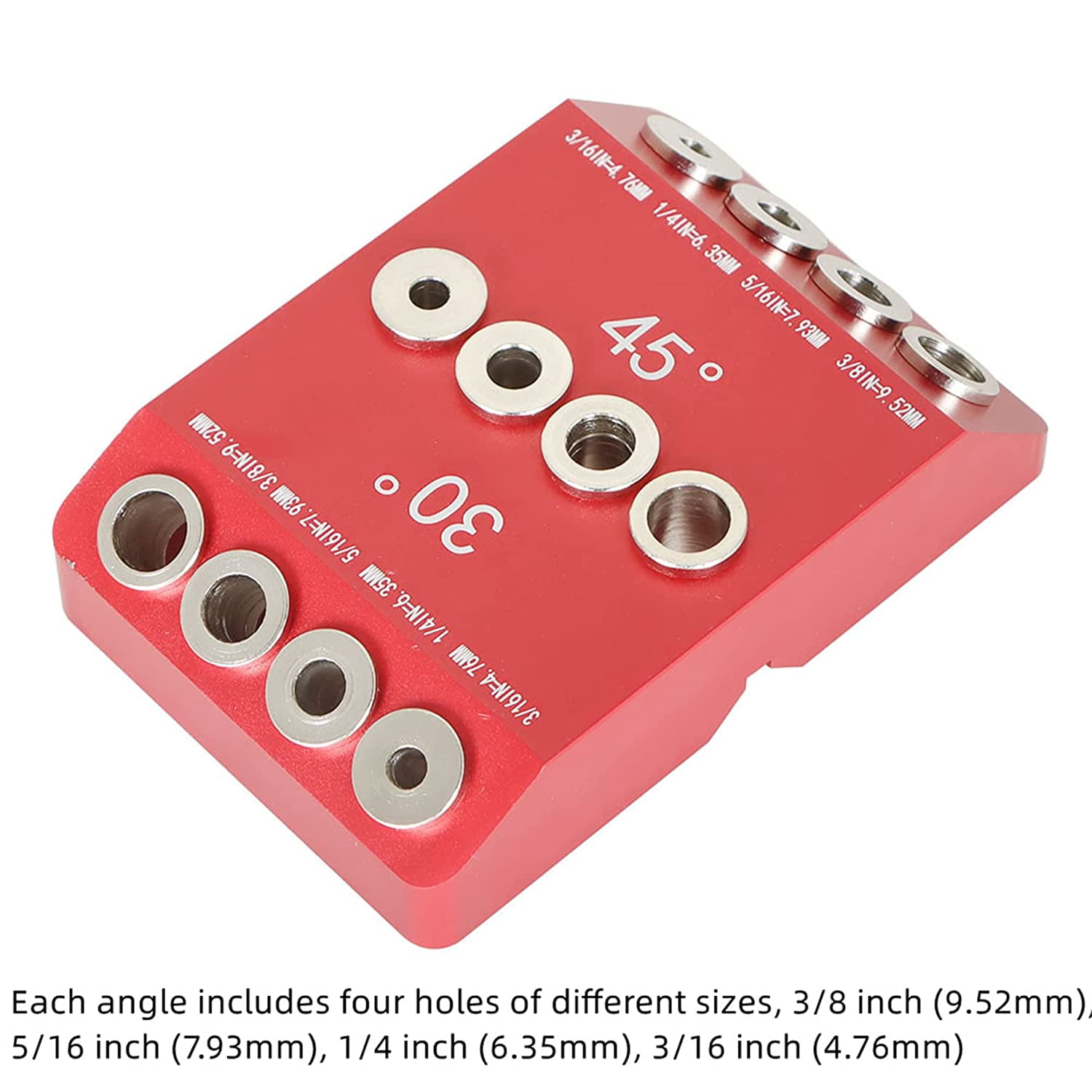 ALL-CARB 4 Size Drilling Guide Fixture for Cable Railing Tension Screw ...