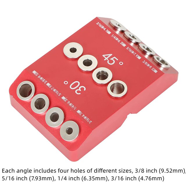 ALL-CARB 4 Size Drilling Guide Fixture for Cable Railing Tension Screw ...