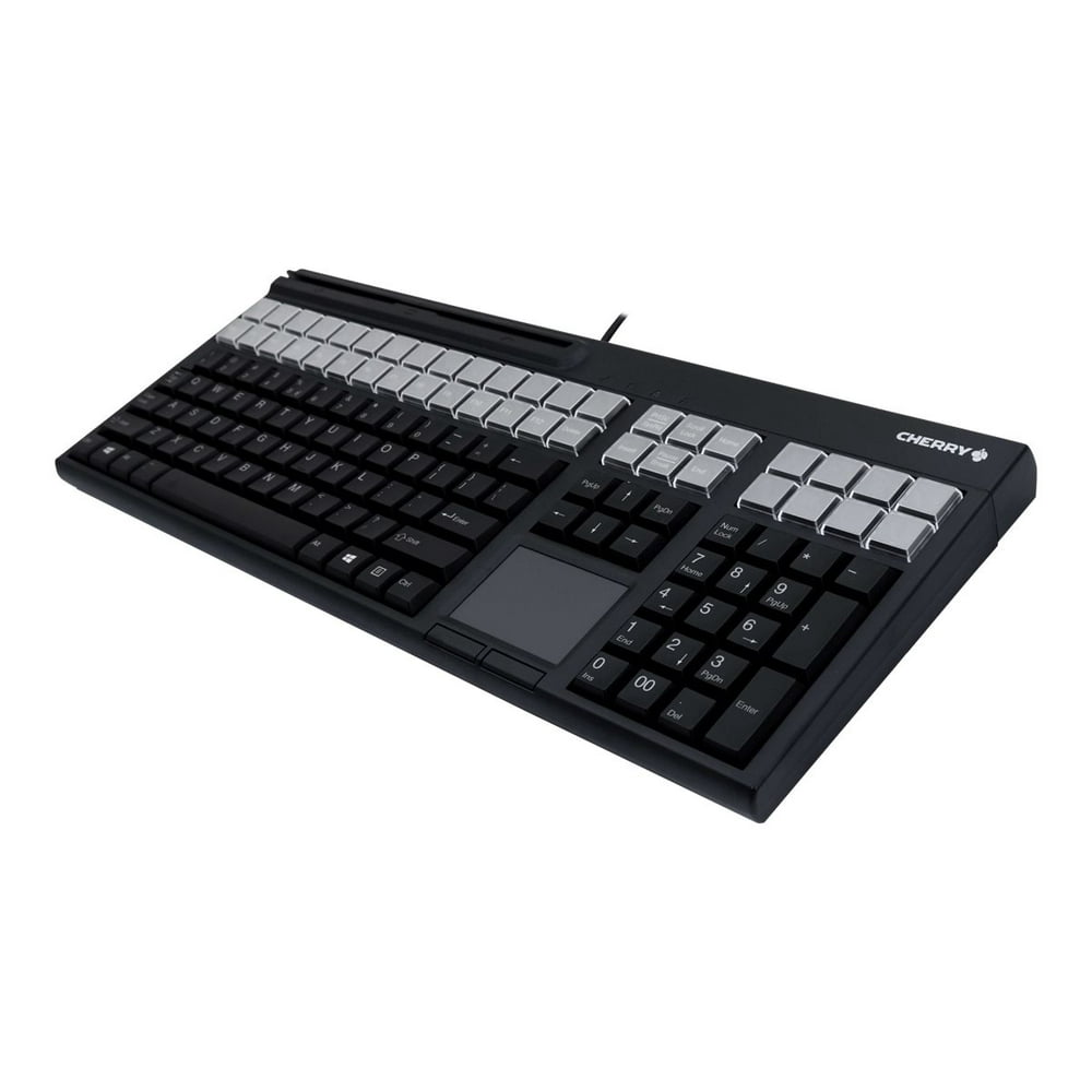 CHERRY LPOS G86-71411 - Keyboard - with touchpad, magnetic card reader ...