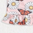 BOBOGOJP Baby Girl Summer Outfit Floral Butterfly Print Vest Tops with ...