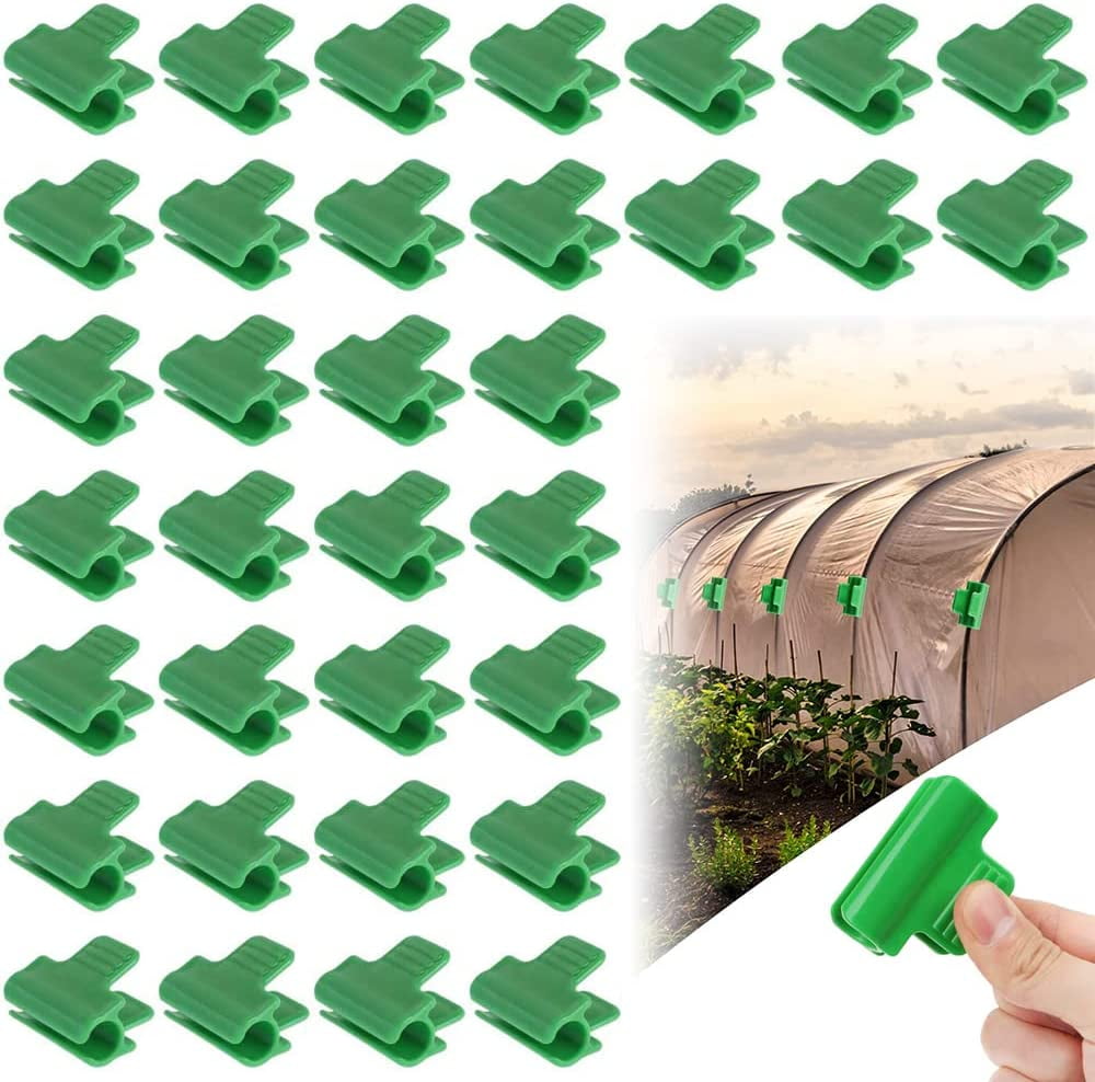 35 Pieces Shading Net Rod Clip, Greenhouse Film Clip, Plant Clips ...