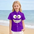 Boys Tops Cartoon Print Long Sleeve Big Comfort Open Front Beach Top ...