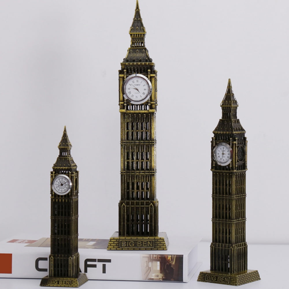 Handmade Vintage Big Ben Clock Tower Statue Mini Souvenir Gift for Home ...