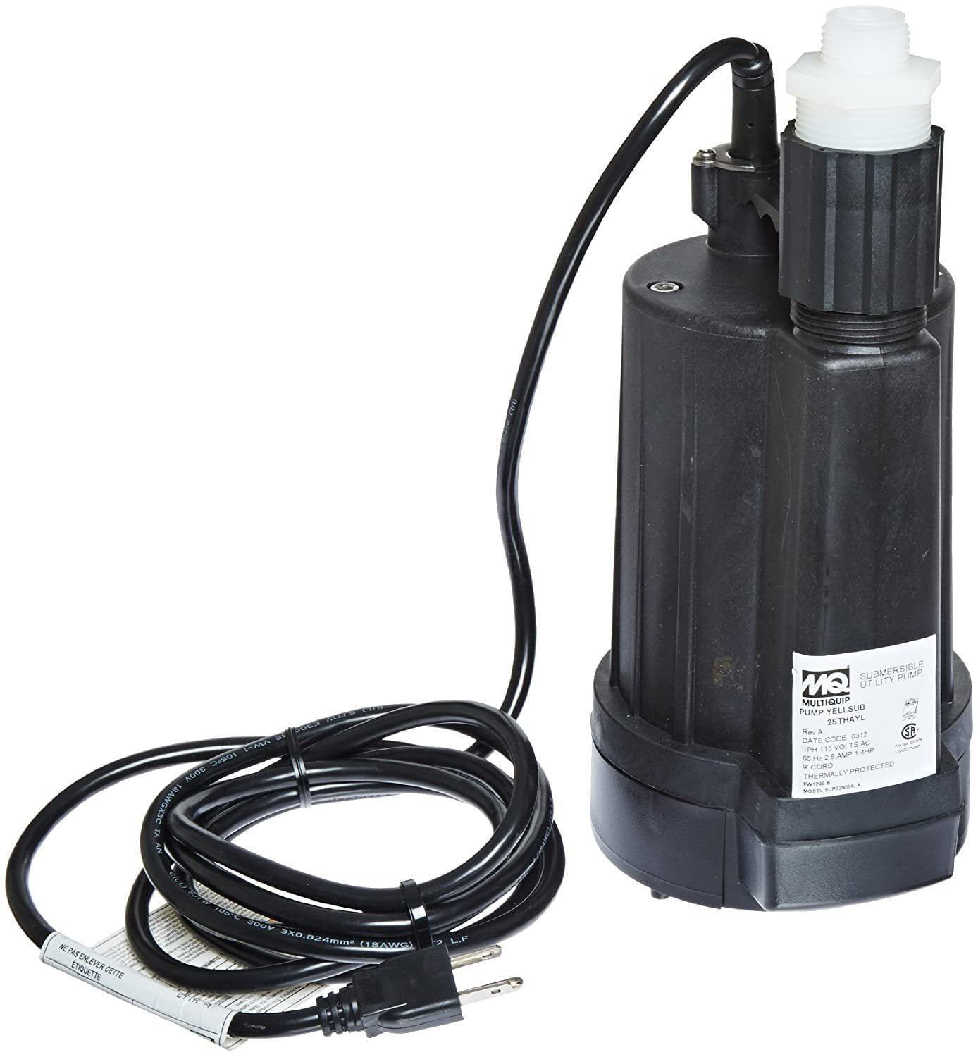 Multiquip YELLSUB Electric Submersible Centrifugal Pump with Single ...