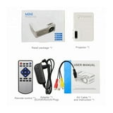 Digital LCD Small Led Beam Projector Applied To Home Theaters, Video ...