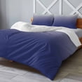 4 Piece Duvet Cover Set Full, Purple Gradient Soft Breathable Bedding ...