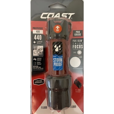 Coast Px1 Led Flashlight, Pure Beam Focusing, Black - Walmart.com