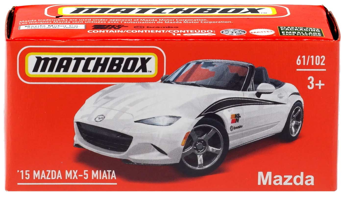 Matchbox Power Grabs '15 Mazda MX-5 Miata Diecast Car - Walmart.com