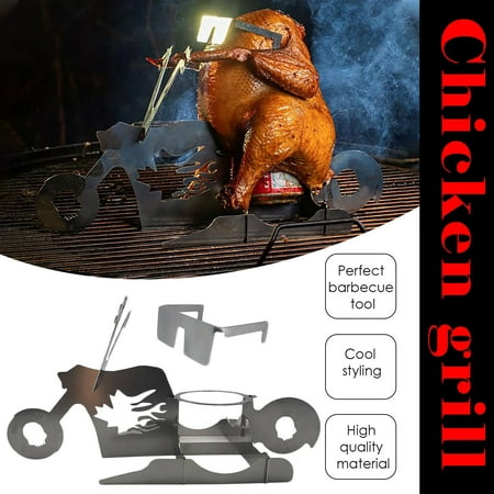 Motorcycle Beer Can Chicken Rack-Barbecue Rack Portable Chicken ...