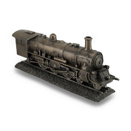 Bronze Finish Steam Locomotive Engine Statue Incredibly Detailed Train ...