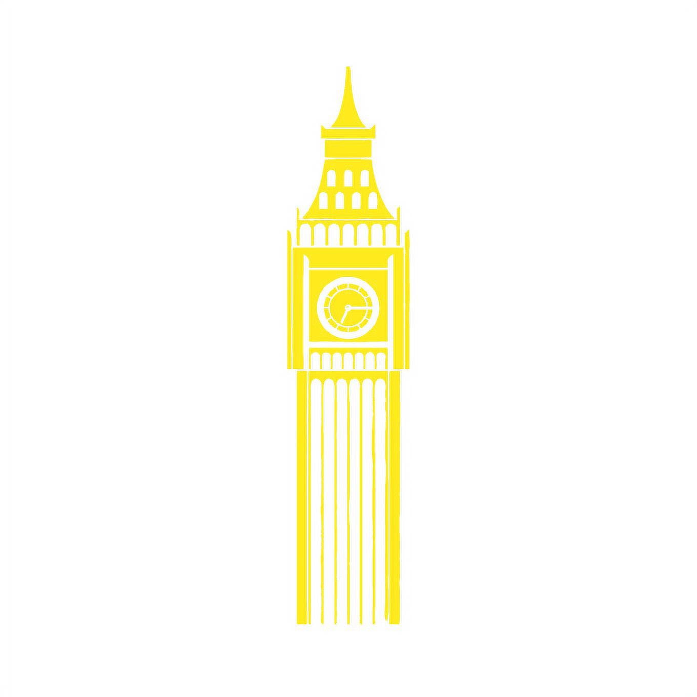 Big Ben Vinyl Graphic - Small - Yellow - Walmart.com