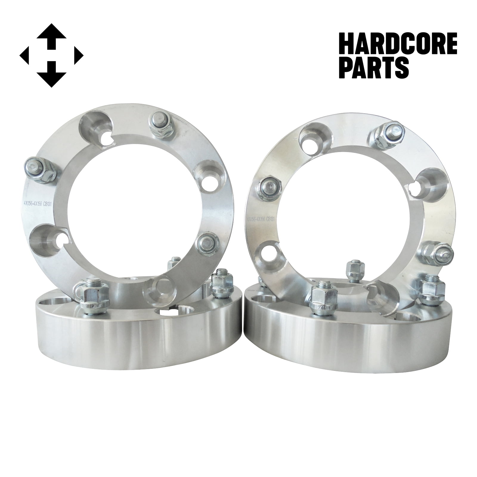 4 QTY ATV Wheel Spacers 1.5" 4x156 bolt patterns with 12x1.5 threads ...