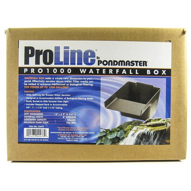 Pondmaster Pro Series Pond Biological Filter & Waterfall Pro 1000 - (12 ...