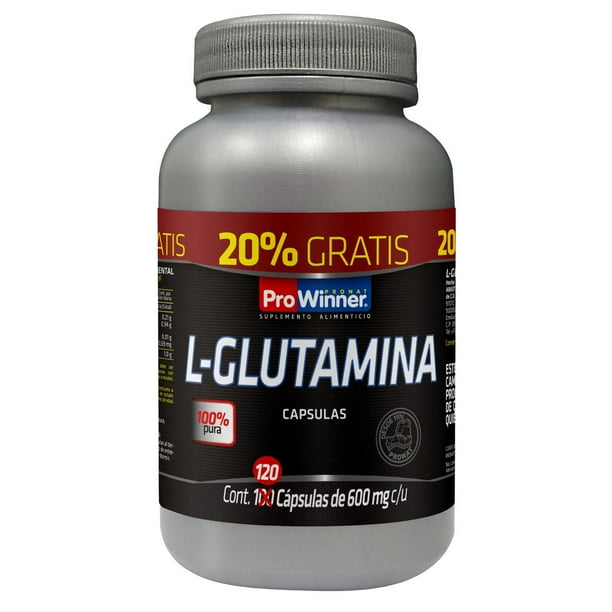 Glutamina 100 cápsulas ProWinner ProWinner PROWGLUTAMINACAPS | Bodega Aurrera en línea