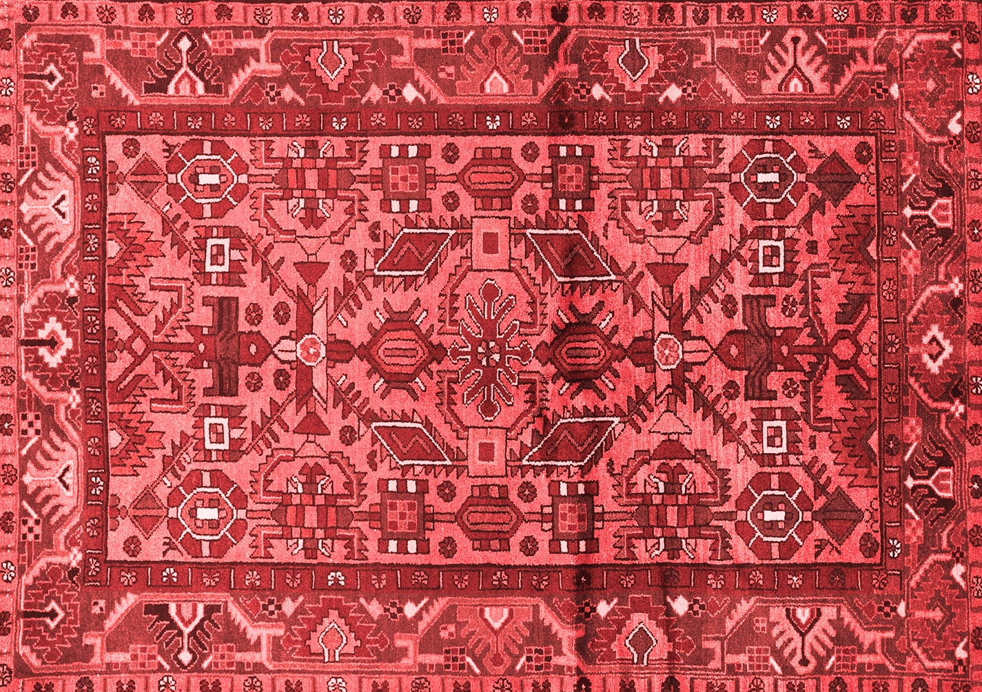 Ahgly Company Indoor Rectangle Persian Red Traditional Area Rugs, 2' x ...