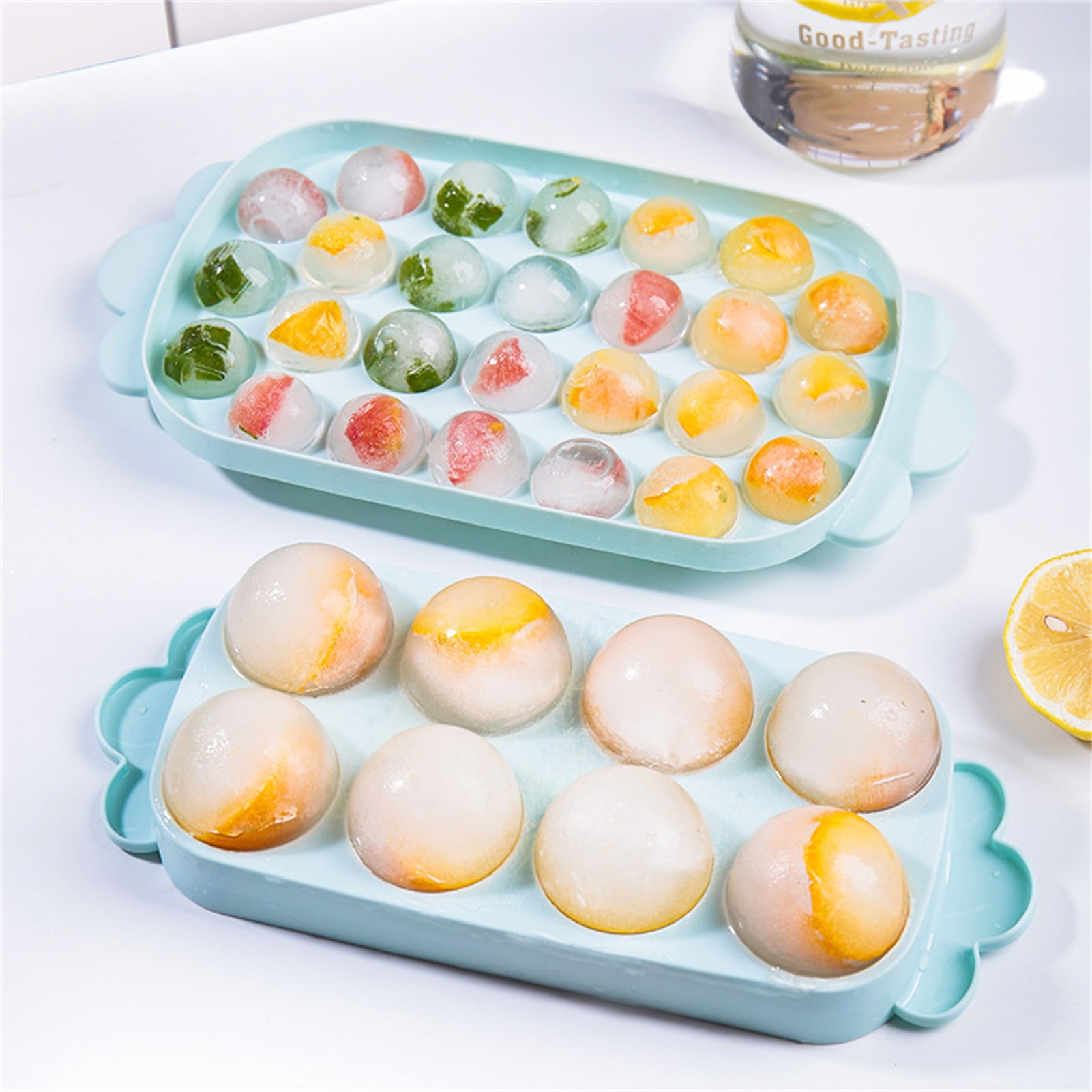 Happy date Ice Cube Tray Food Grade Vibrant Color PP Ice Ball Tray ...