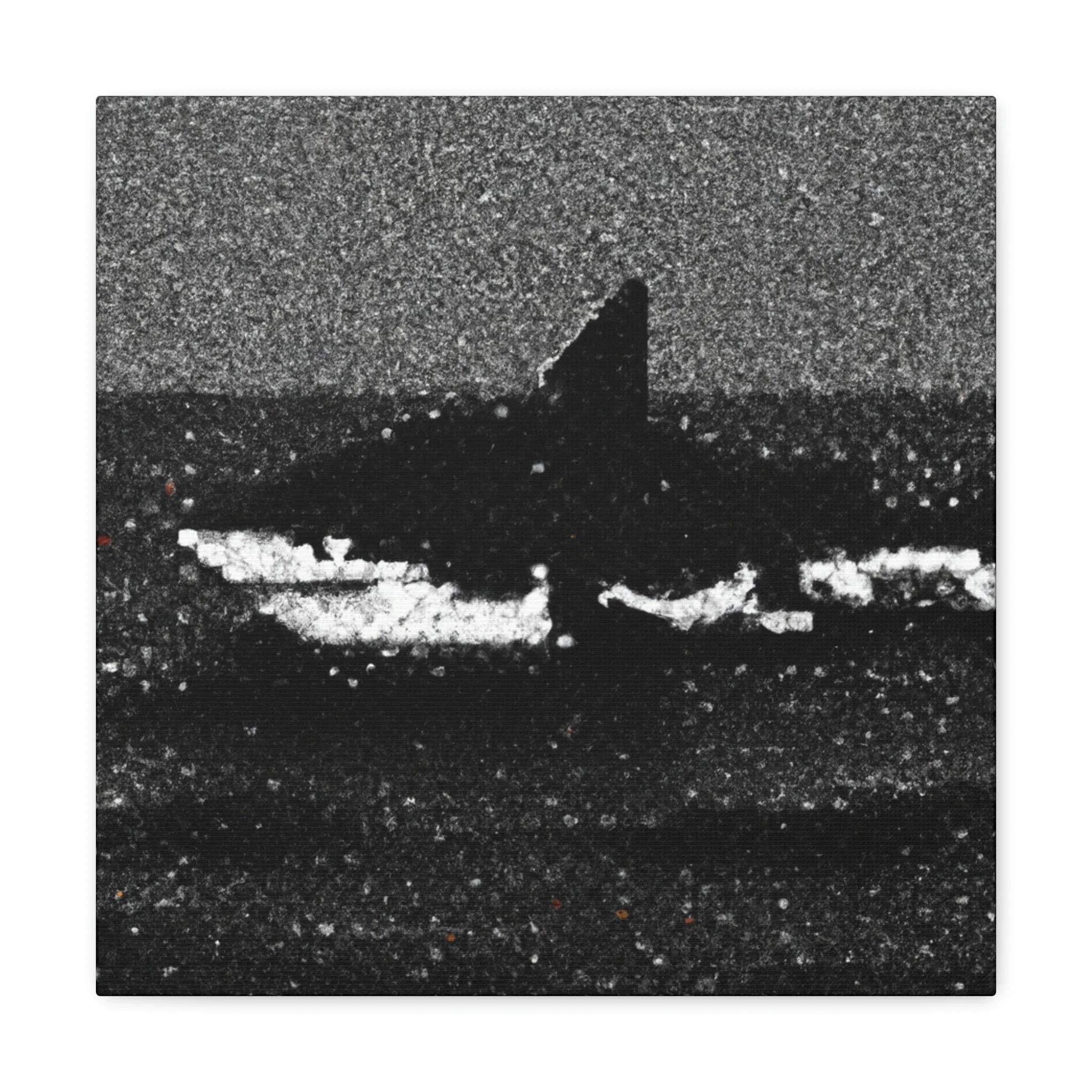 Shark in Pointillism. - Canvas - Walmart.com