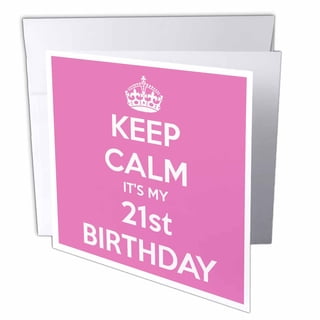 Keep Calm 21 Birthday Card