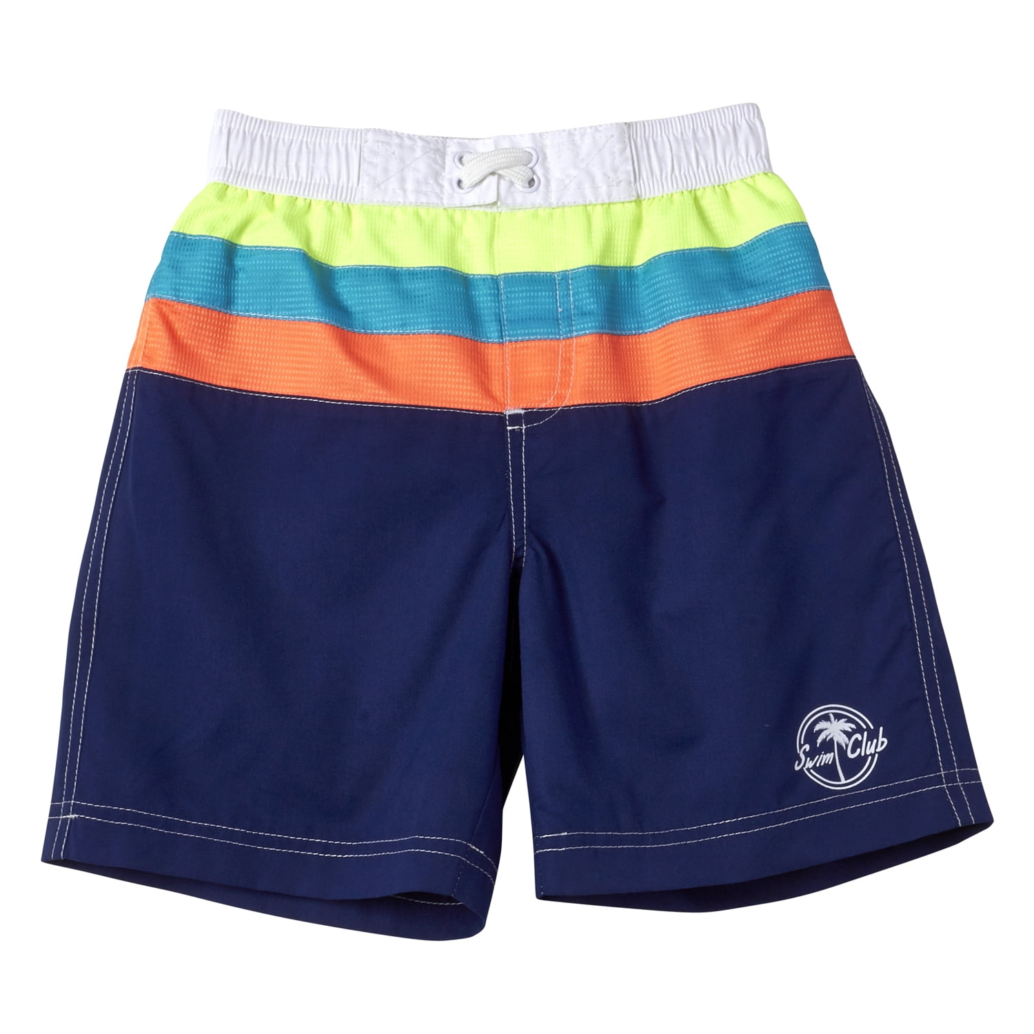 WIPPETTE KIDS Colorblock Stripe Swim Trunks (Baby Boys & Toddler Boys ...