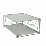 Mainstays Small Stackable Slide-Out Drawer Organizer, Satin Nickel, 10. ...