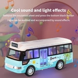 School Bus Sound Light Tour Bus Model Boy Toy Diecasts Toy Vehicles ...