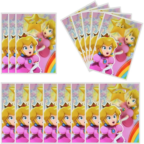 30pcs Princess Peach Party Gift Bags Candy Bags Princess Peach Theme ...