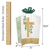 Big Dot of Happiness Elegant Cross - Table Decorations - Religious ...