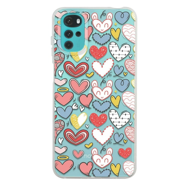 Funda Para Moto G22 Corazones Pastel, Uso Rudo, InstaCase Protector para Moto G22 Antigolpes ...