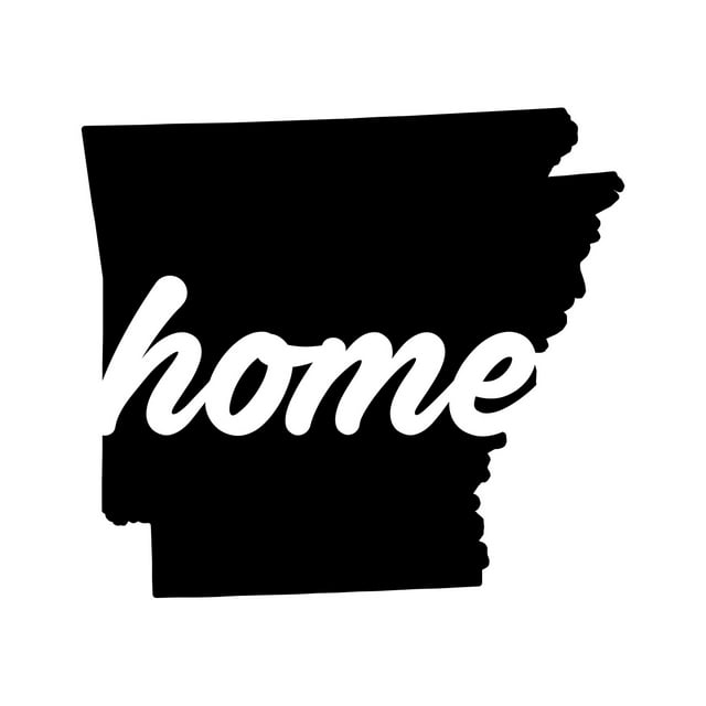Arkansas Home Sticker Decal Die Cut - Self Adhesive Vinyl - Weatherproof - Made in USA - Many ...