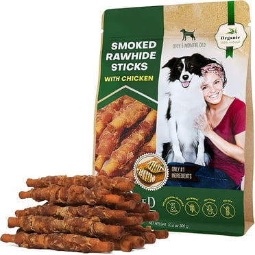 Beloved Pets Dog Rawhide Sticks Wrapped with Chicken for Dental Health ...