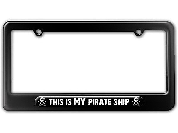 This is My Pirate Ship License Plate Frame - Walmart.com