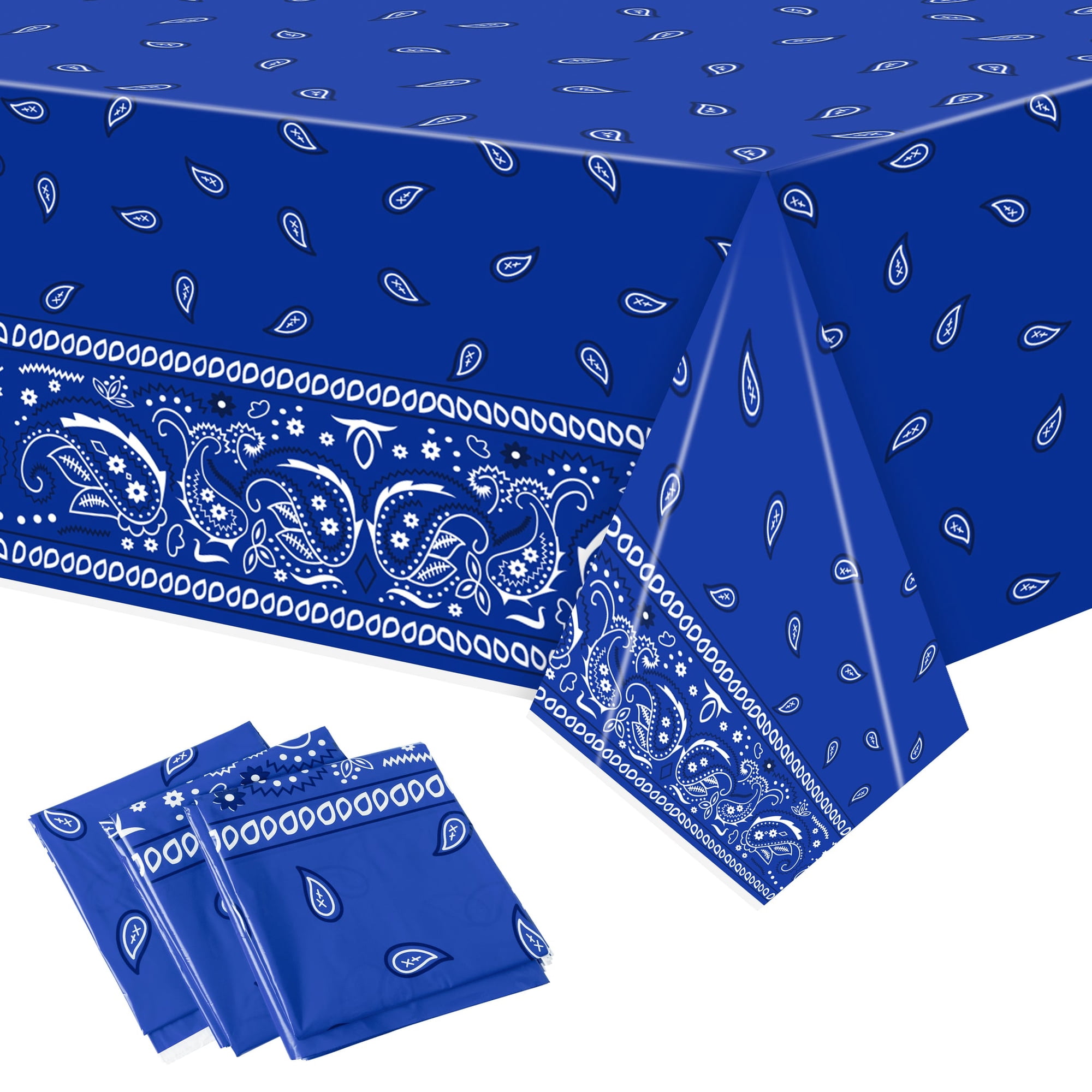 Blue Bandana Folded